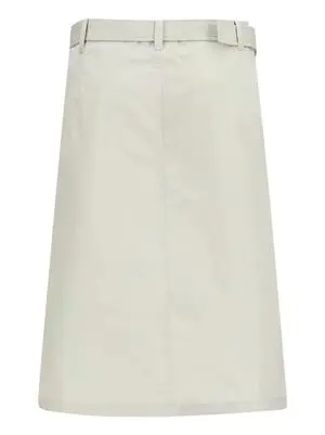 RIER Cotton A-line Skirt - Neutrals