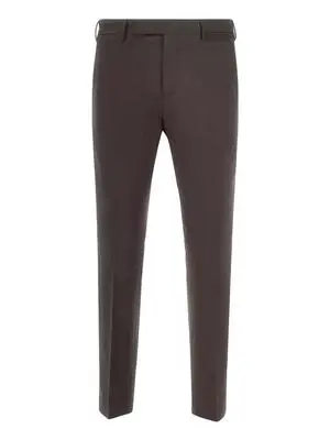PT TORINO Straight Trousers Brown