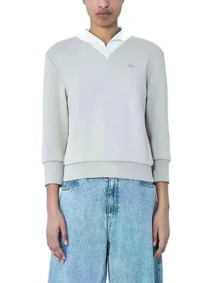 Lacoste V-neck Sweater - Neutrals