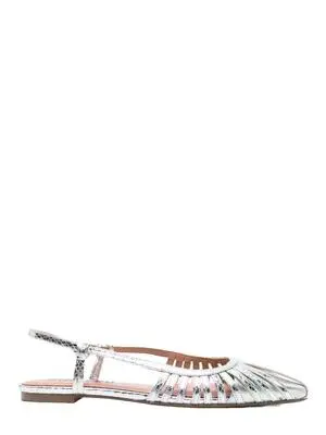 BIBI LOU Cut-out Ballerina Flats - Silver