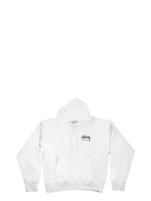 StÜssy Logo Drawstring Hoodie - Grey