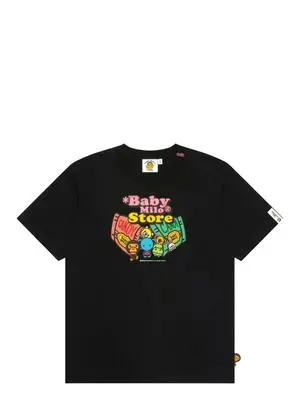 A BATHING APE Graphic-Print T-Shirt Black