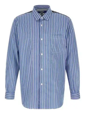 Junya Watanabe Striped Long-sleeve Shirt - Blue