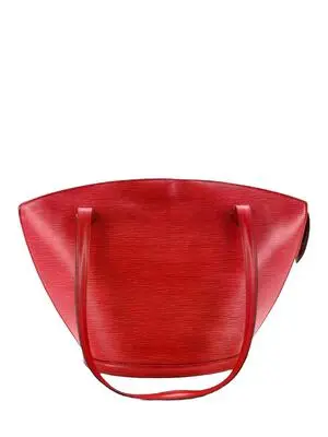 LOUIS VUITTON Saint Jacques Handbag Epi Leather PM Red