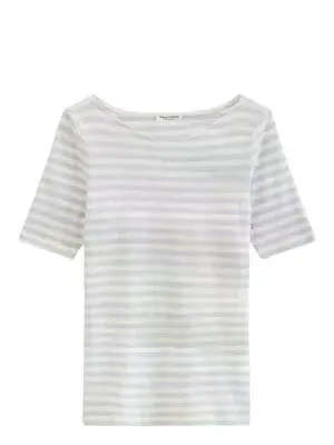 Marc O'polo Striped Short-sleeve T-shirt - Purple