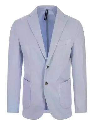 RUSSOCAPRI Button Oxford Blazer - Blue