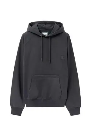 WOOYOUNGMI Logo-Patch Hoodie Grey
