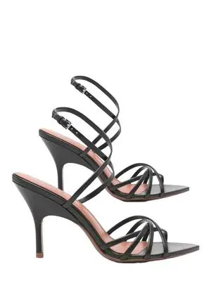 Lola Cruz Raquelle Strappy Sandals - Black