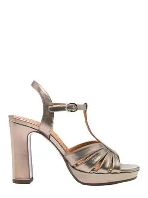 Chie Mihara Cafra T-strap Platform Sandals - Grey