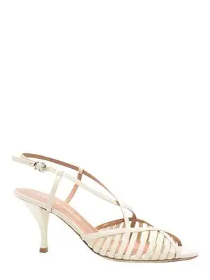 LELLA BALDI Criss-cross Strap Sandals - Neutrals