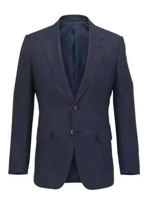 Zegna Checked Single-breasted Suit - Blue