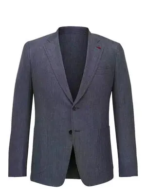 Isaia Mélange Blazer - Blue