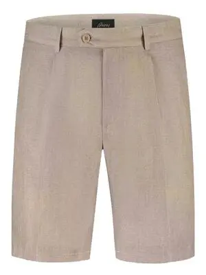 Brioni Pleated Chino Shorts - Neutrals