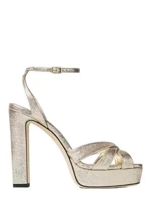 JIMMY CHOO Kove 120 Platform Sandals - Gold