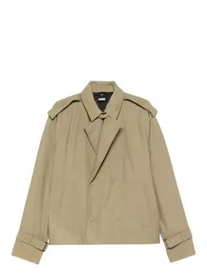 Rains Double-breasted Jacket - Neutrals