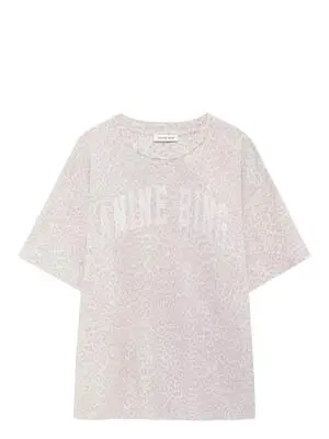 ANINE BING Cade Leopard-print T-shirt - Neutrals