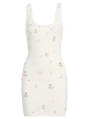 Simkhai Rue Embellished Mini Dress - Ivory