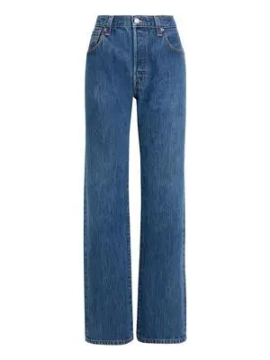 RE/DONE WITH LEVI'S 90's High-rise Straight-leg Jeans - Mid Denim