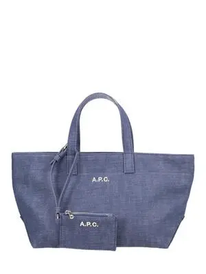 A.p.c. Small Drummer Tote Blue