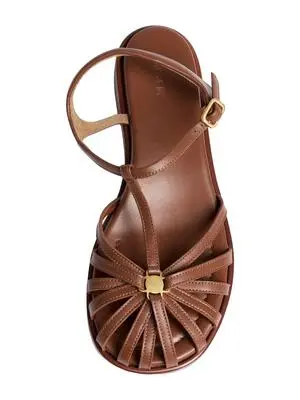 ME+EM Caged T-bar Sandal - Tan