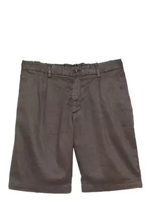Alpha Industries Pleated Shorts - Brown
