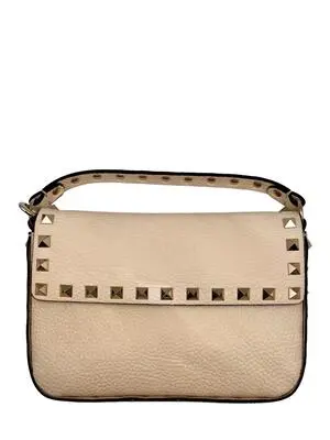 Valentino Garavani Rockstud Grainy Bag - Neutrals