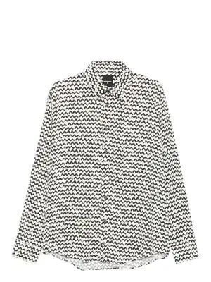 Patrizia Pepe Patterned Shirt Neutrals