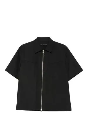 LOW BRAND Zip Pocket Shirt - Black