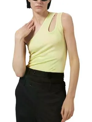 BETTTER One-shoulder Tank Top - Yellow