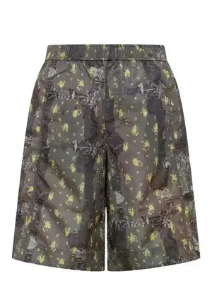 GANNI Printed Shorts - Grey