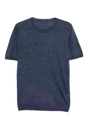 BARBA NAPOLI Crewneck T-shirt - Blue