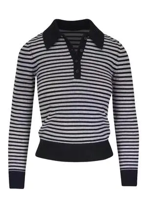 NILI LOTAN Prescott Polo Shirt - Blue