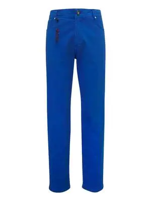 Marco Pescarolo Charm-appliqué Trousers - Blue