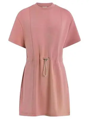 Varley Drawstring-waist Mini Dress - Pink