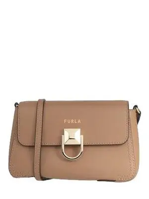 Furla Calfskin Cross-body Bag - Camel