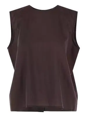 Dusan Sleeveless Top - Brown