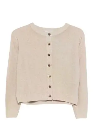 Hemisphere Buttoned Cardigan - Neutrals