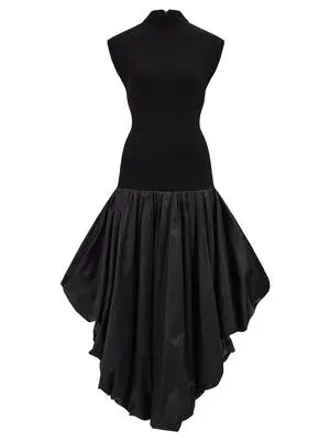Aje Venetia Knit Midi Dress - Black