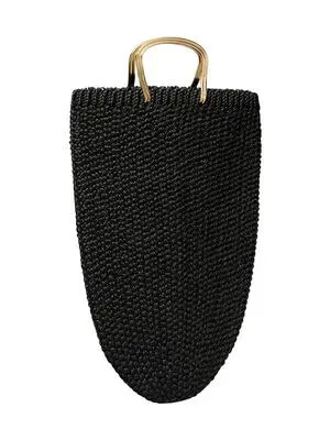 Tory Burch Large Crocheted Tote Black