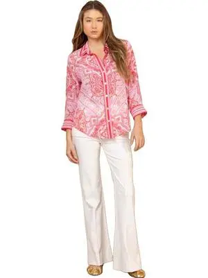 Hale Bob Fianna Silk Top - Red