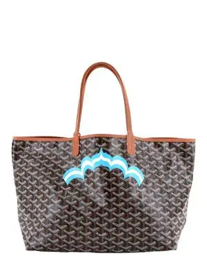 Goyard Saint Louis Tote Printed Coated Canvas Pm - Brown
