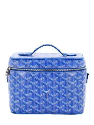 Goyard Muse Vanity Case Coated Canvas Blue