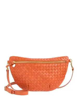 Clare V. Medium Grande Woven Leather Belt Bag - Saltillo