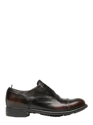 Officine Creative Calixte 003 Patina Leather Derby - Brown