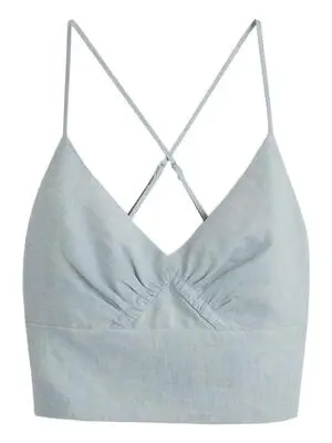 Scanlan Theodore Linen Camisole - Pale.blue