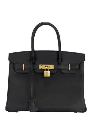 Hermès Epsom Birkin 30 Handbag Noir