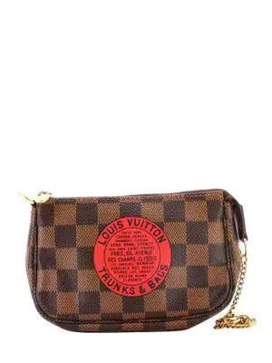 LOUIS VUITTON Limited Edition Damier Pochette Accessoires Mini - Brown