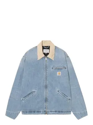 Carhartt Work In Progress Carhartt WIP Denim Jacket With Contrasting Collar Blue