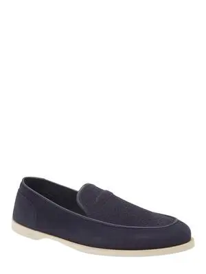 John Lobb Pace Oval Loafer - 5a-navy