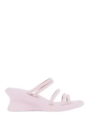 Camper Louise Leather Wedge Sandals - Pink